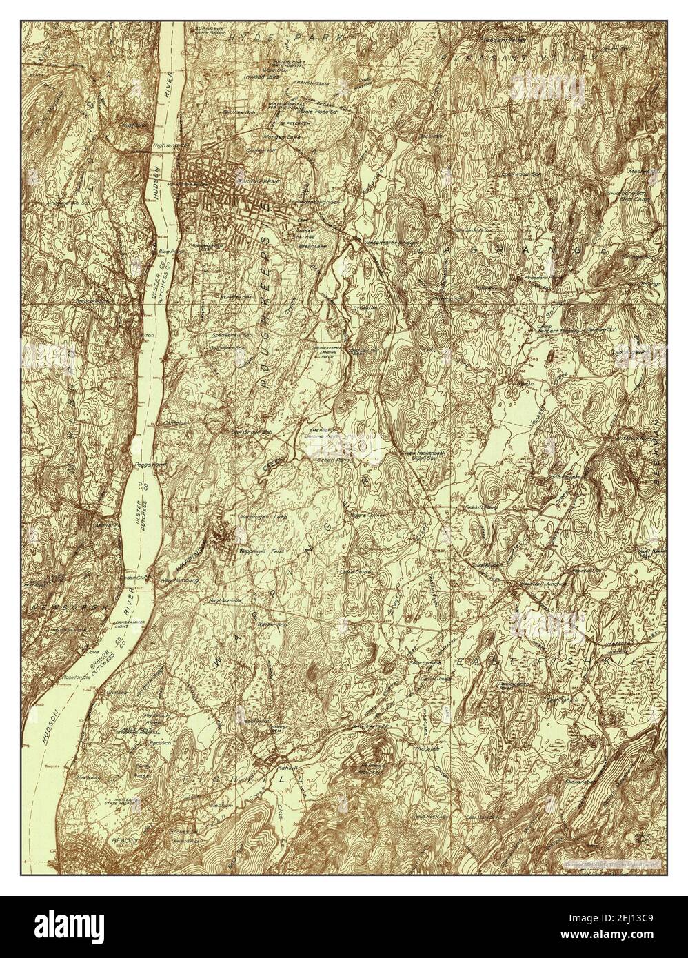 Map of poughkeepsie new york hi-res stock photography and images - Alamy