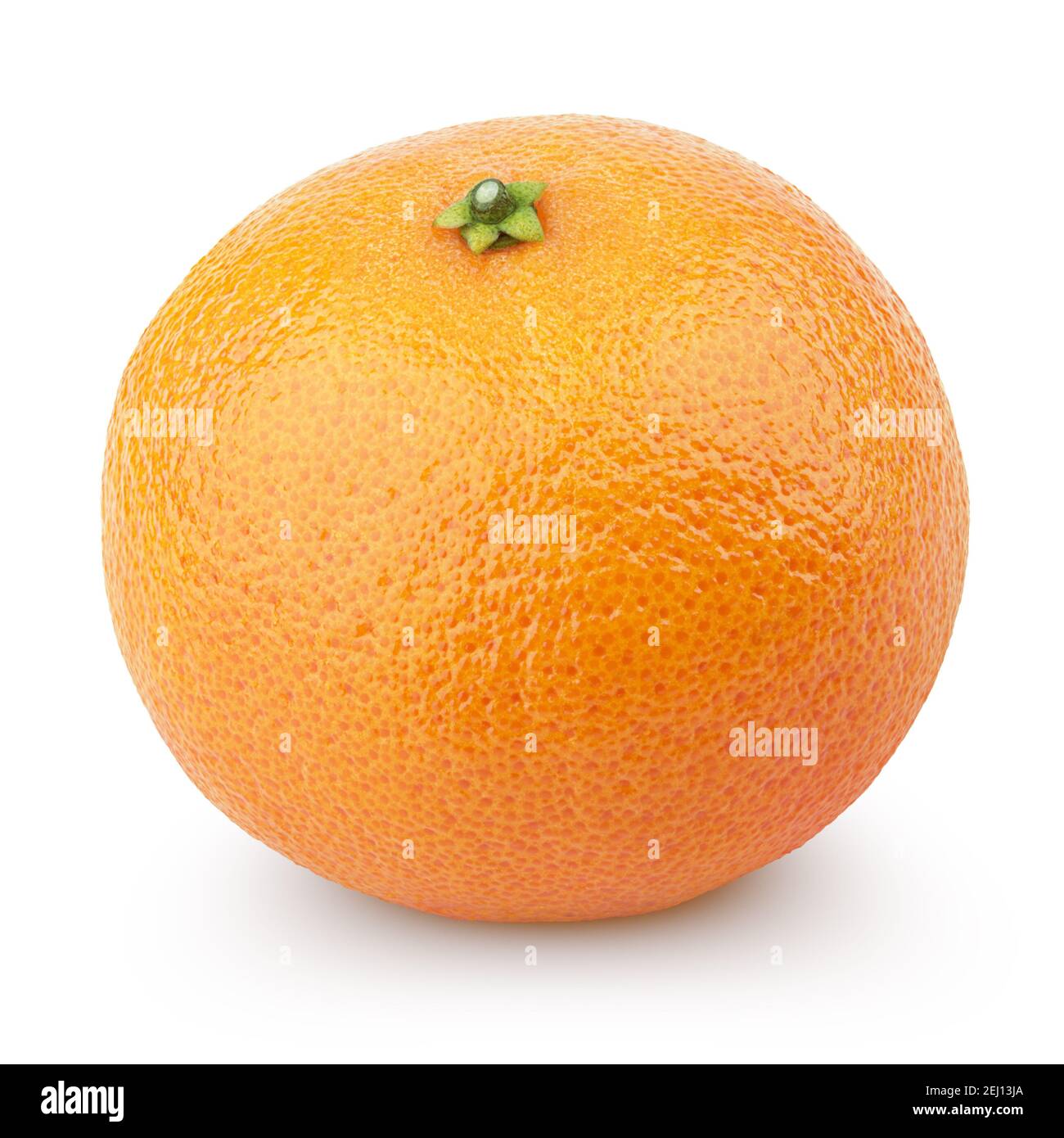 Single Mandarin Orange (Tangerine) - citrus fruit isolated on white ...