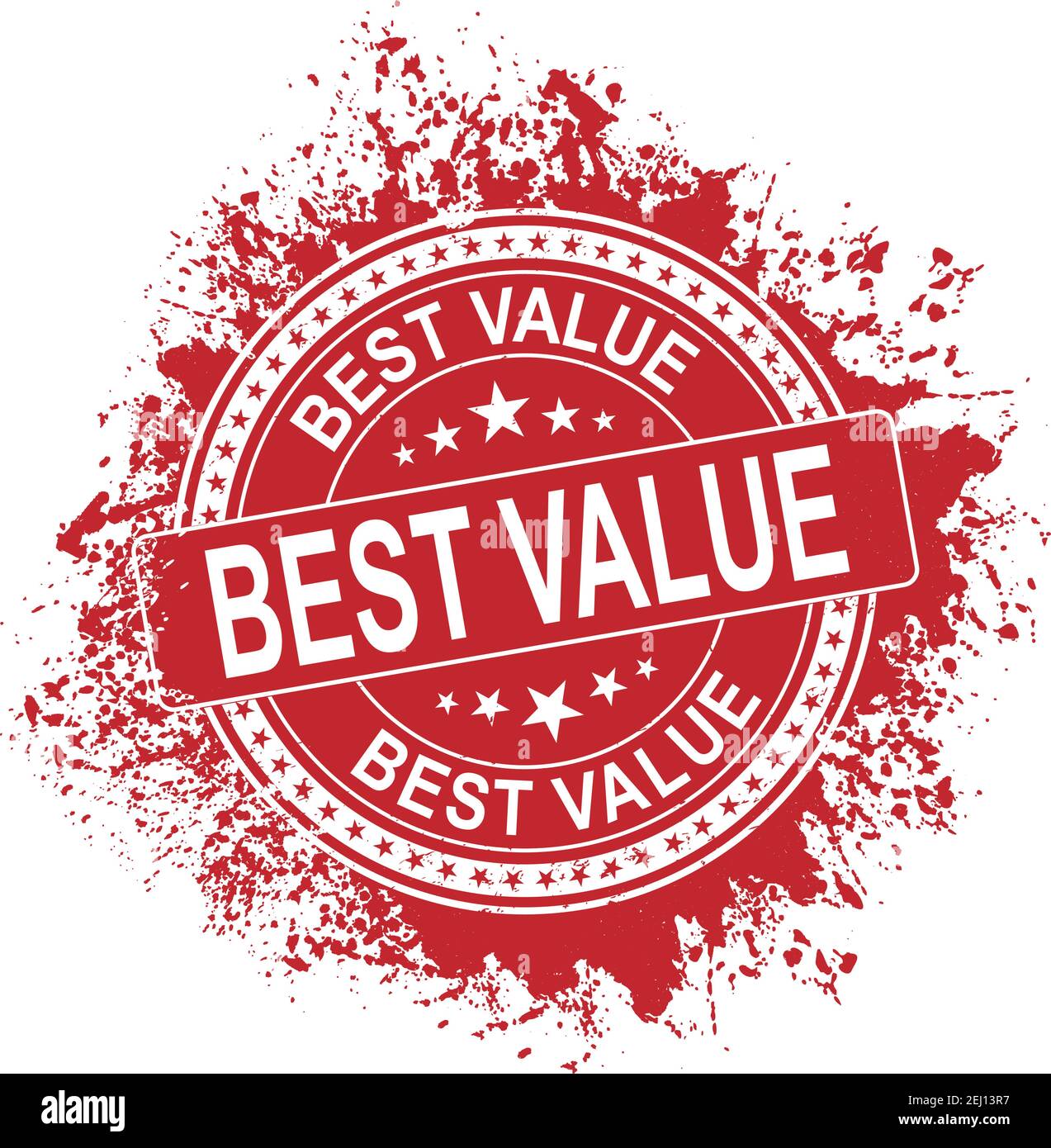 Best Value rubber stamp with grunge texture and splash of ink Stock ...
