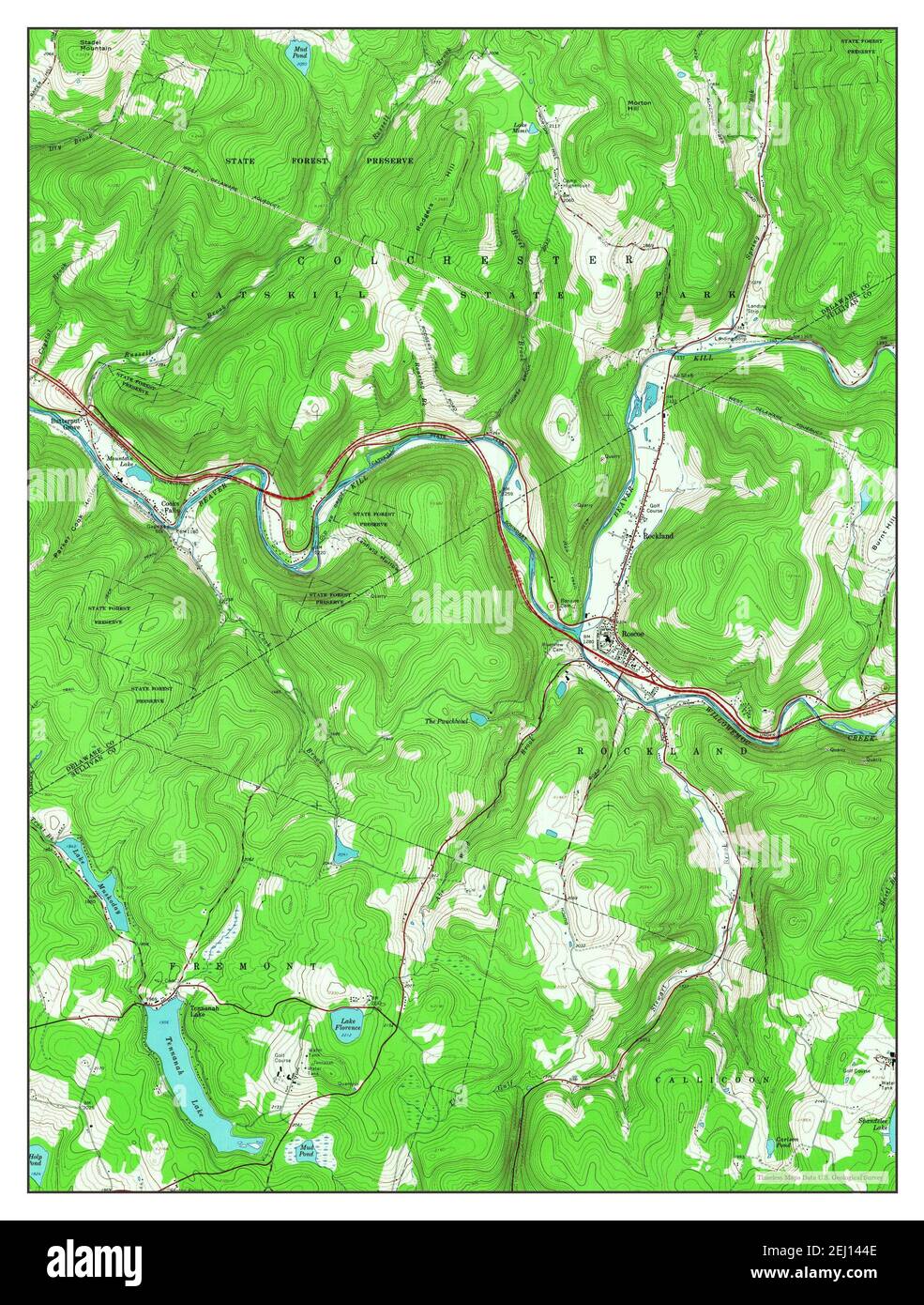 Roscoe, New York, map 1965, 1:24000, United States of America by ... Roscoe, New York, map 1965, 1:24000, United States of America by ...