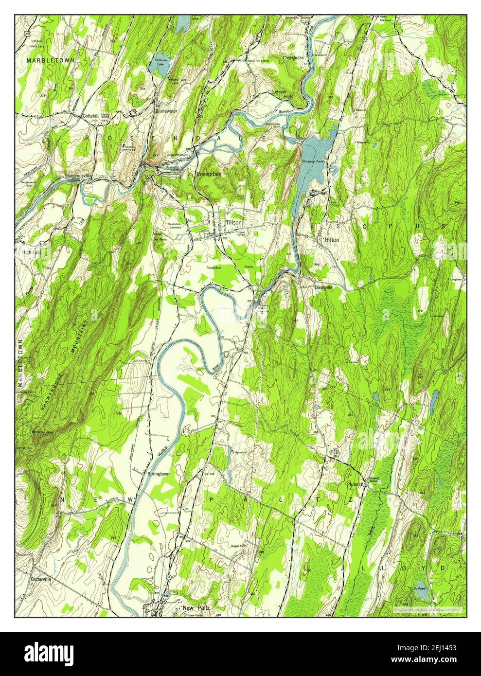 Map Of Rosendale Ny