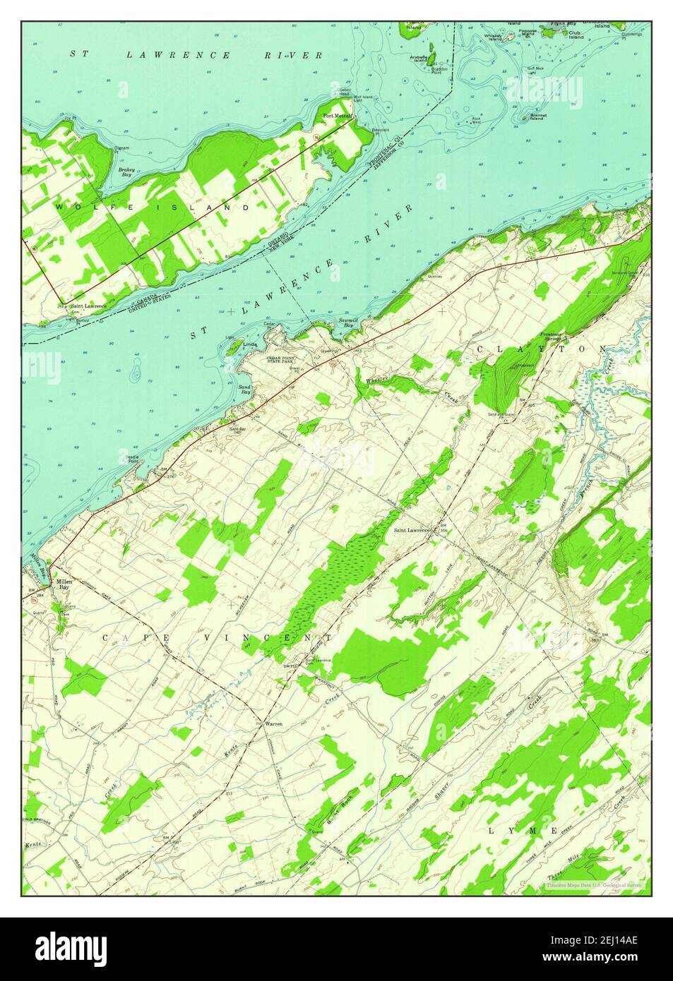 Lawrence map new york hi-res stock photography and images - Alamy