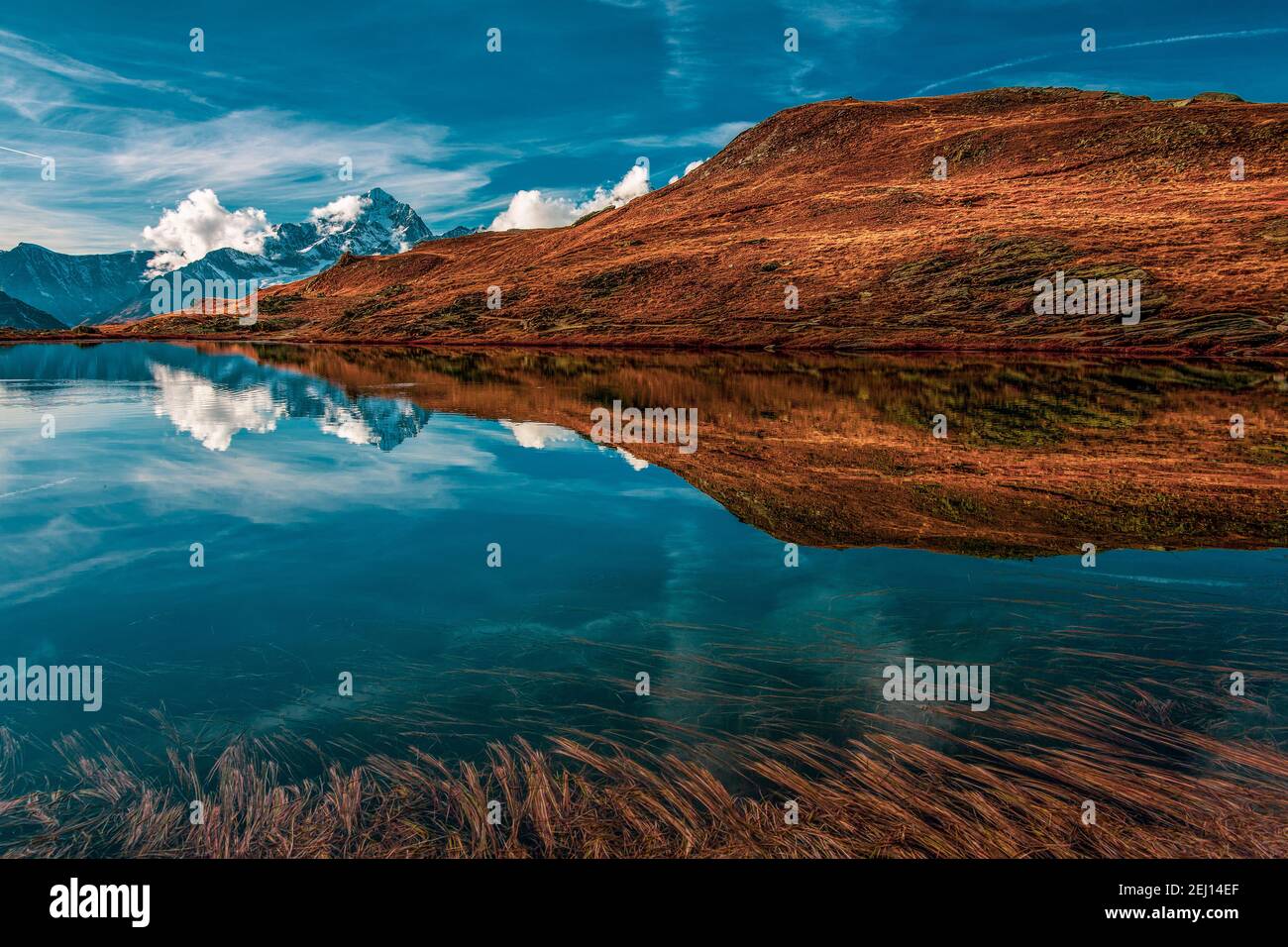 The Riffelsee, a lake near Zermatt. Switzerland Stock Photo - Alamy