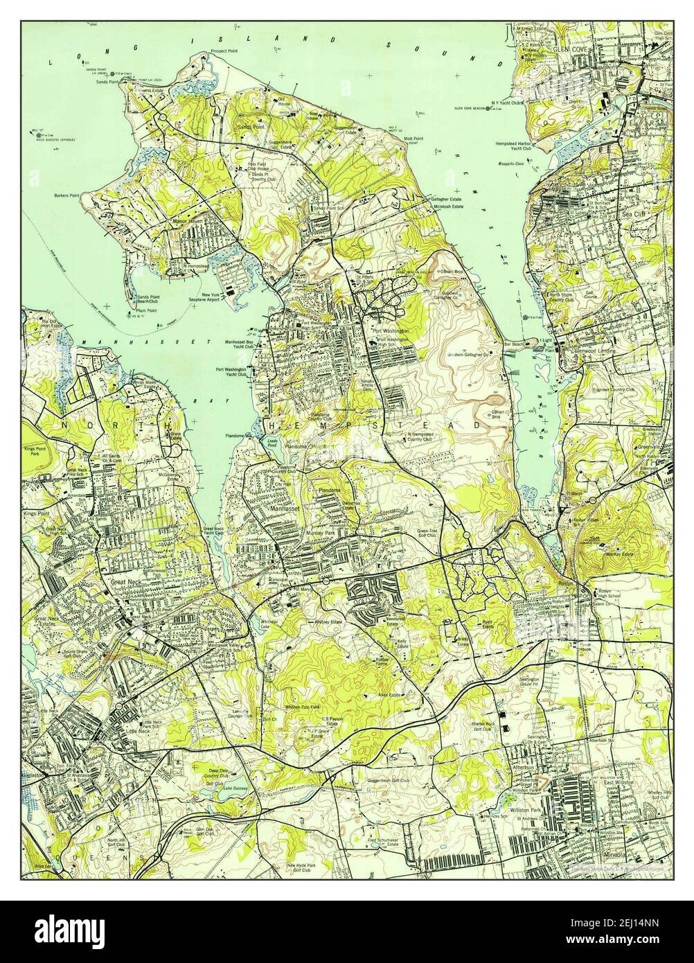 Sea Cliff, New York, map 1947, 1:24000, United States of America by ...