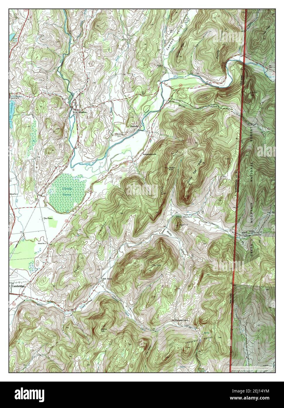Shushan, New York, map 1995, 1:24000, United States of America by ...