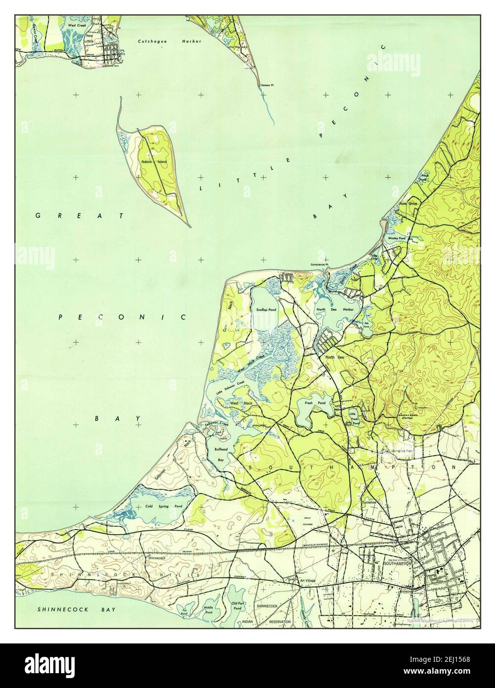 Southampton, New York, map 1947, 1:24000, United States of America by ...
