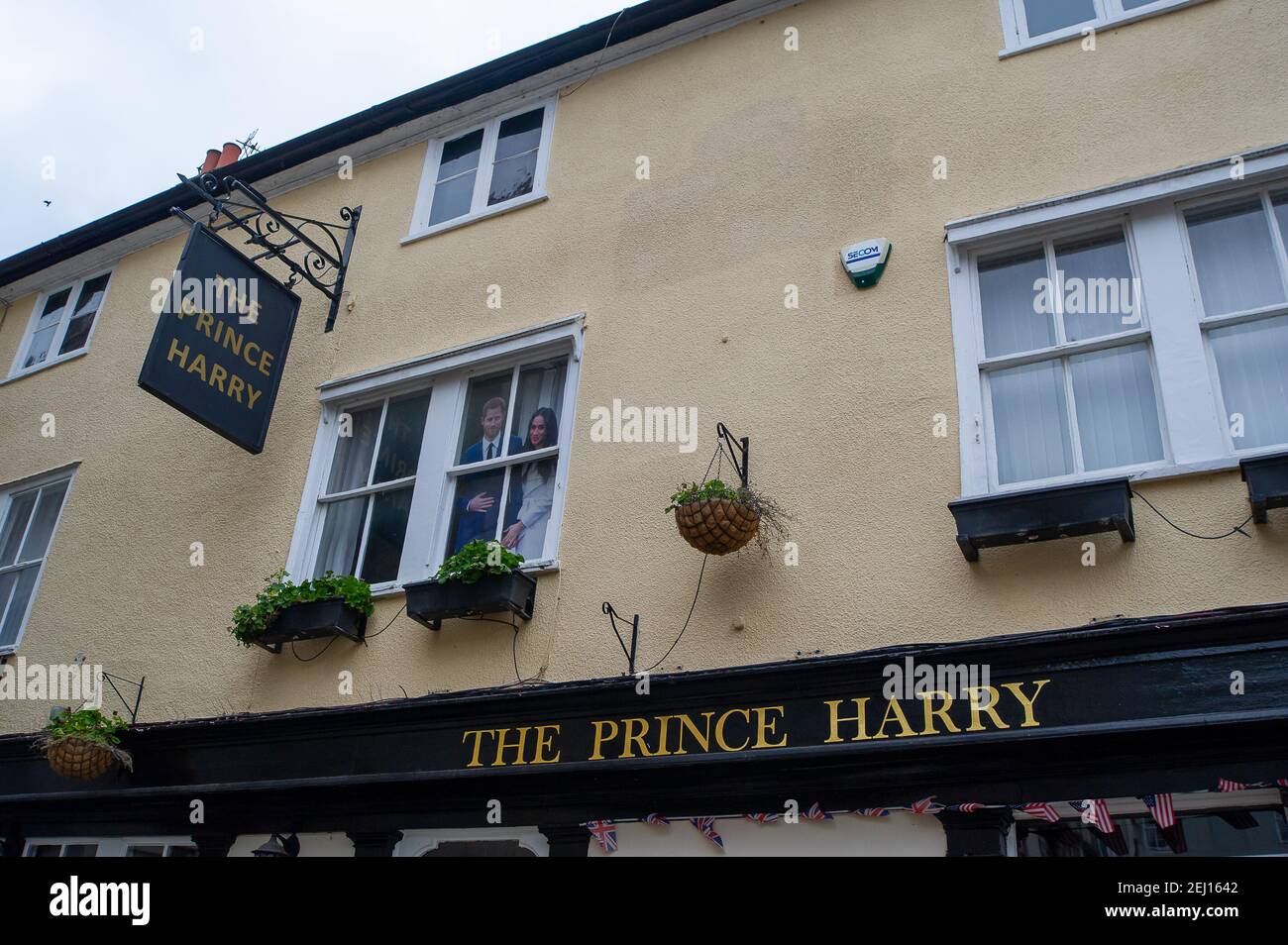 Windsor, Berkshire, UK. 19th February, 2021. The Prince Harry pub in ...
