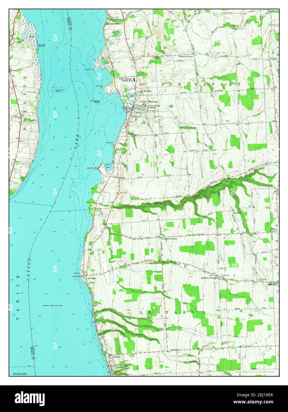 Map of union springs hi-res stock photography and images - Alamy
