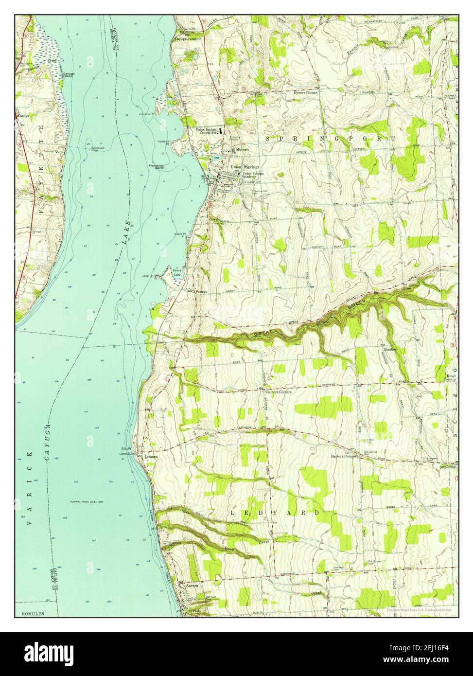 Map of union springs hi-res stock photography and images - Alamy