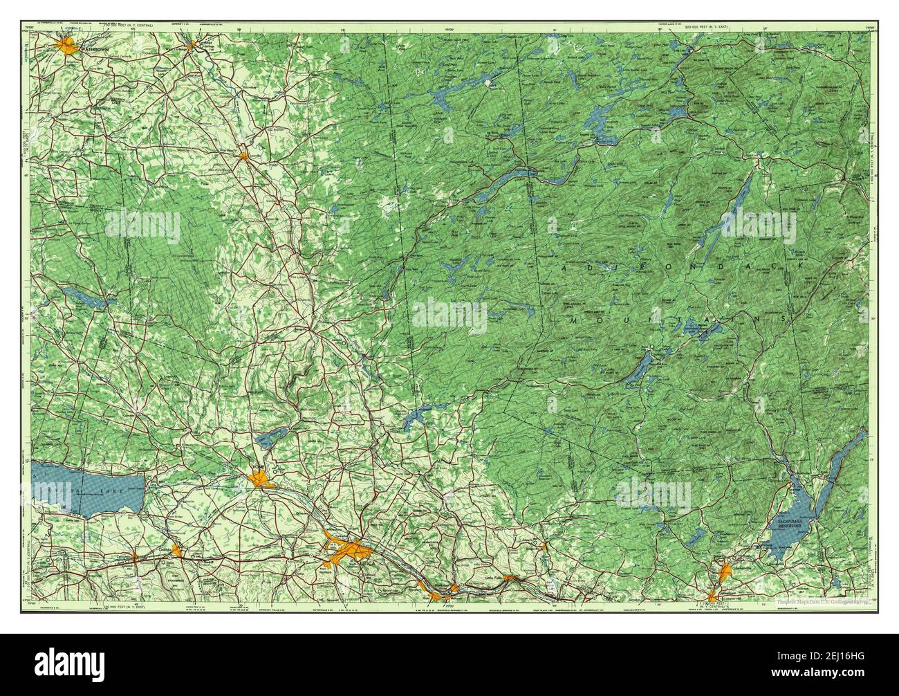 Map of utica new york hi-res stock photography and images - Alamy