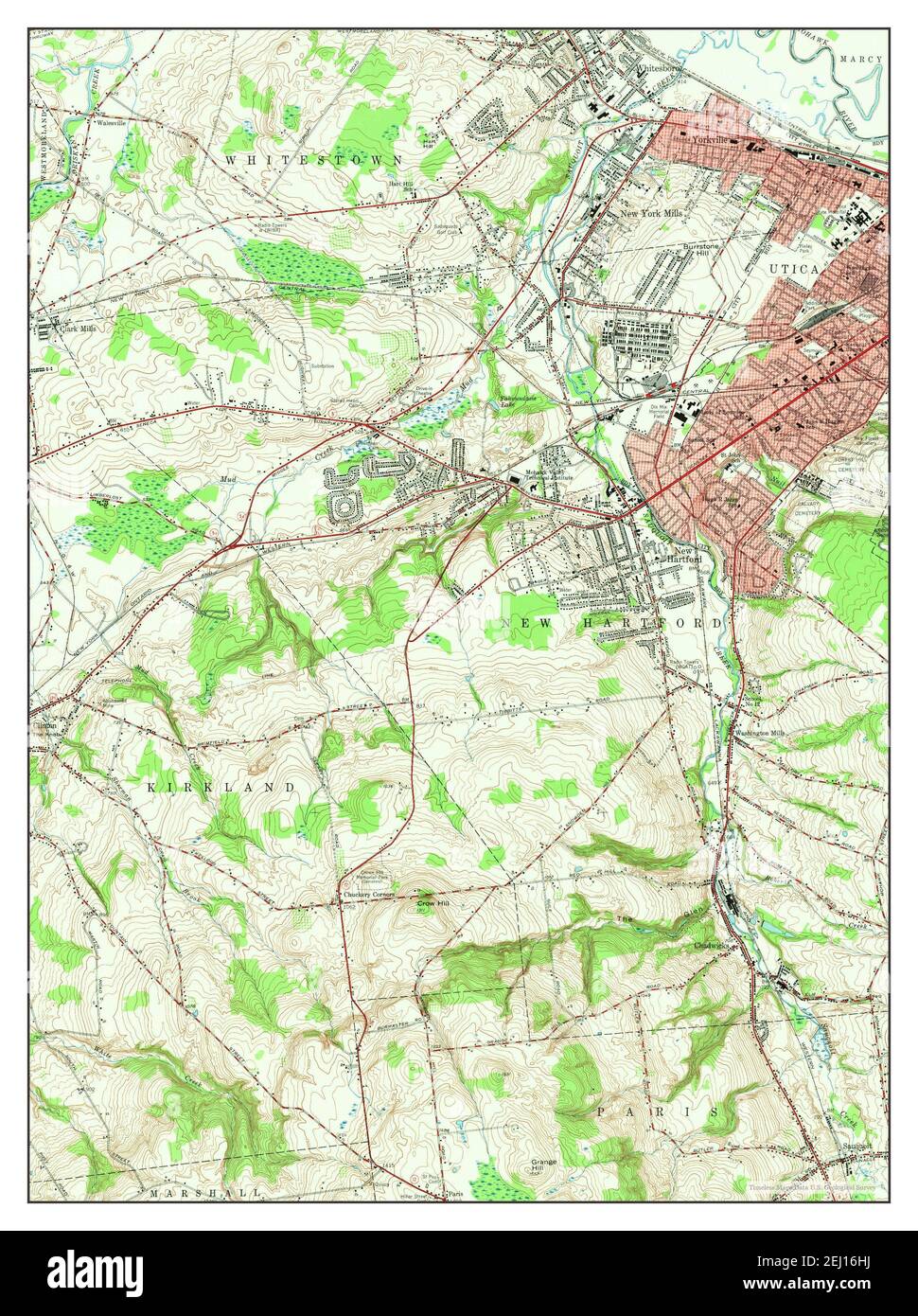 Map of utica new york Cut Out Stock Images & Pictures - Alamy
