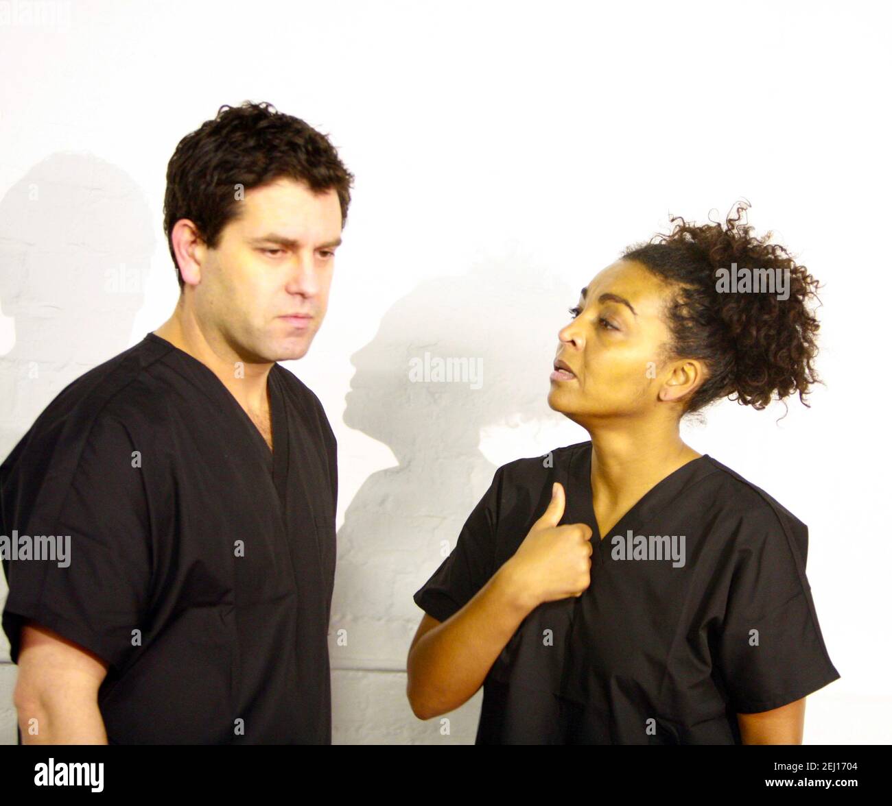 Patrick Baladi (Man), Adjoa Andoh (Woman) in PURGATORIO by Ariel ...