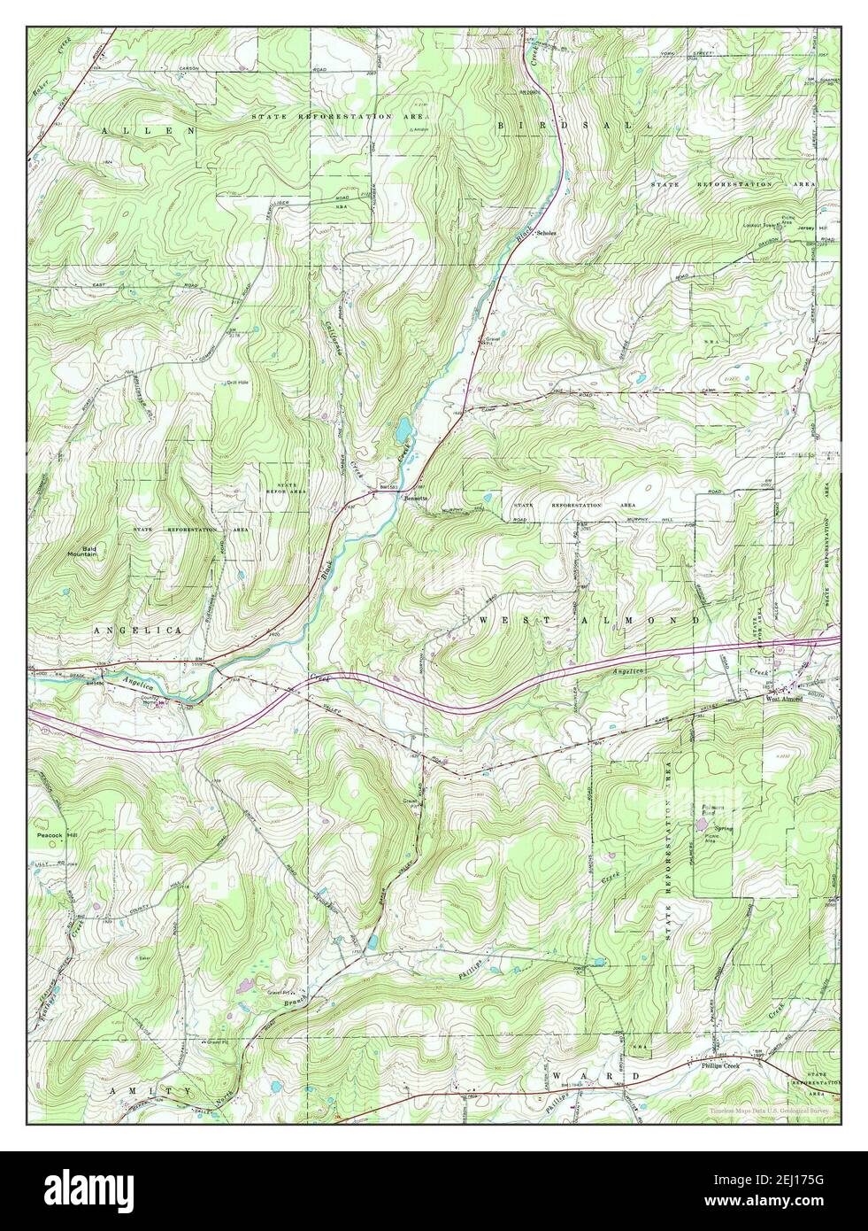 West Almond, New York, map 1964, 1:24000, United States of America by ...