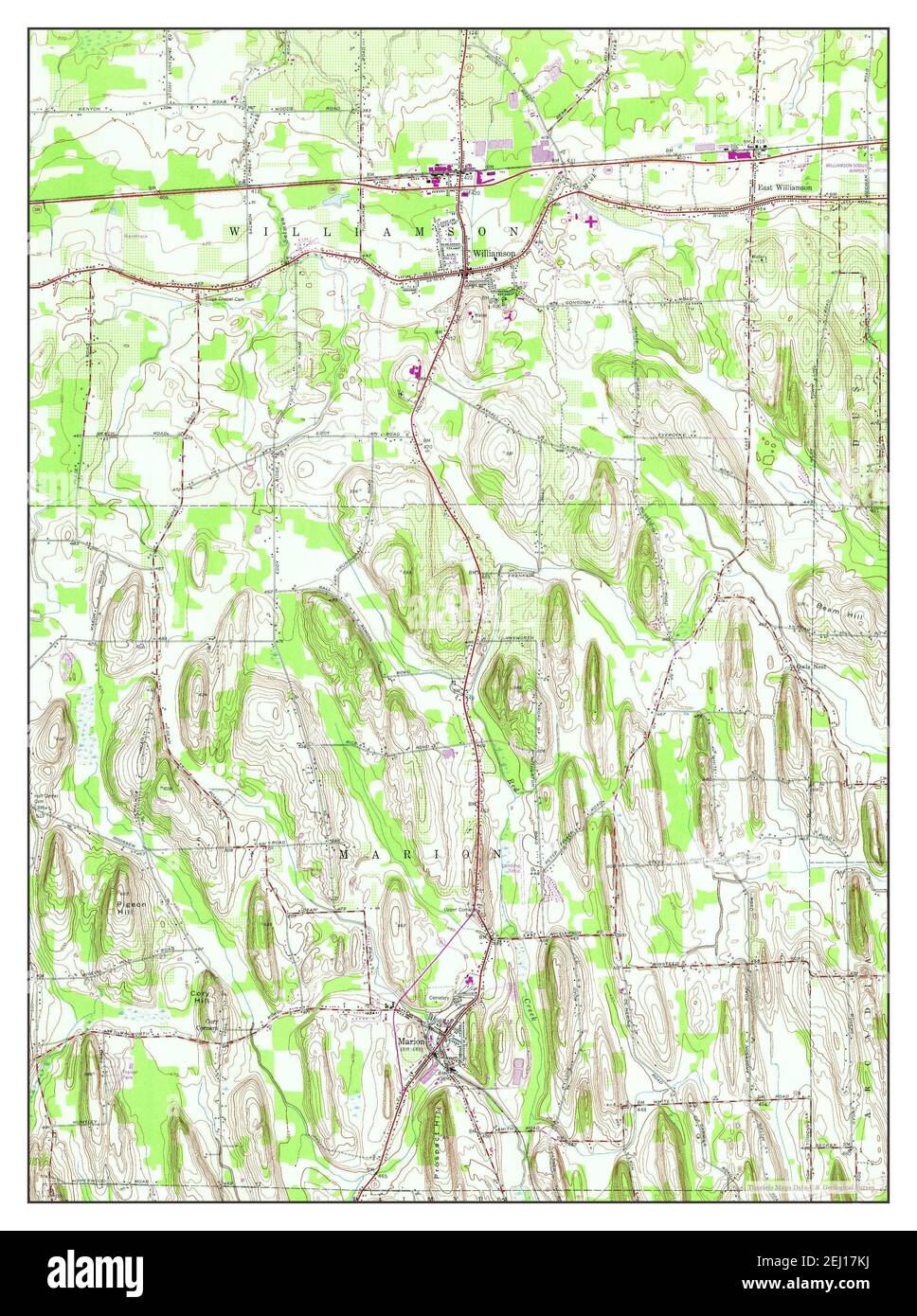 Williamson, New York, map 1952, 1:24000, United States of America by ...