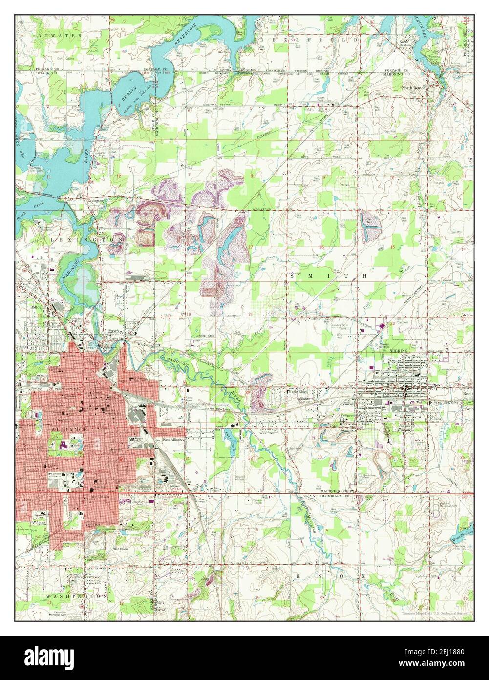 Alliance Ohio Map High Resolution Stock Photography and Images - Alamy