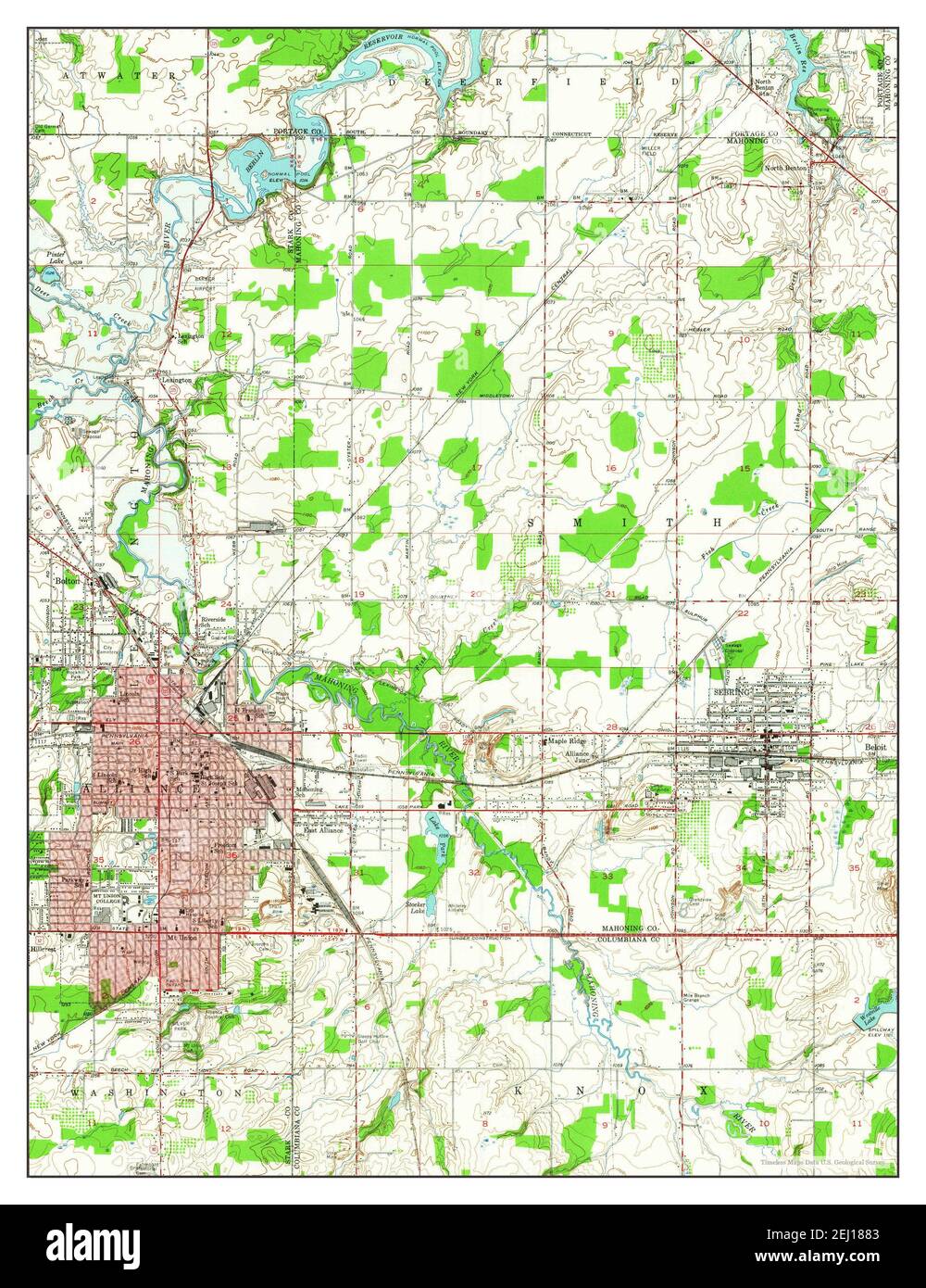 Alliance Ohio Map High Resolution Stock Photography and Images - Alamy