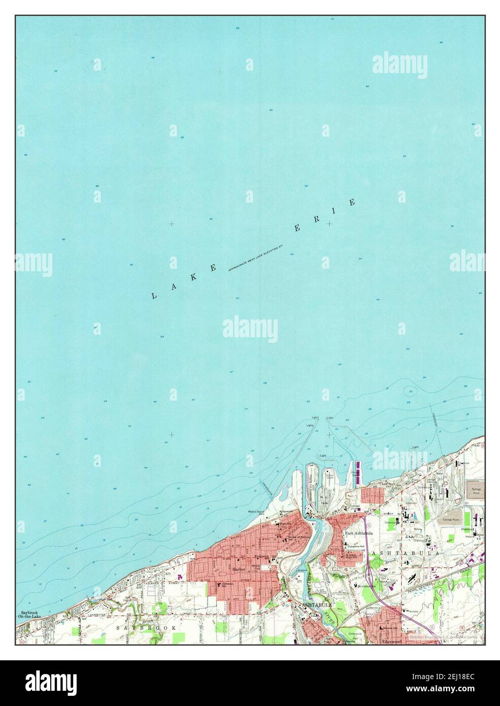 Map of ashtabula hi-res stock photography and images - Alamy