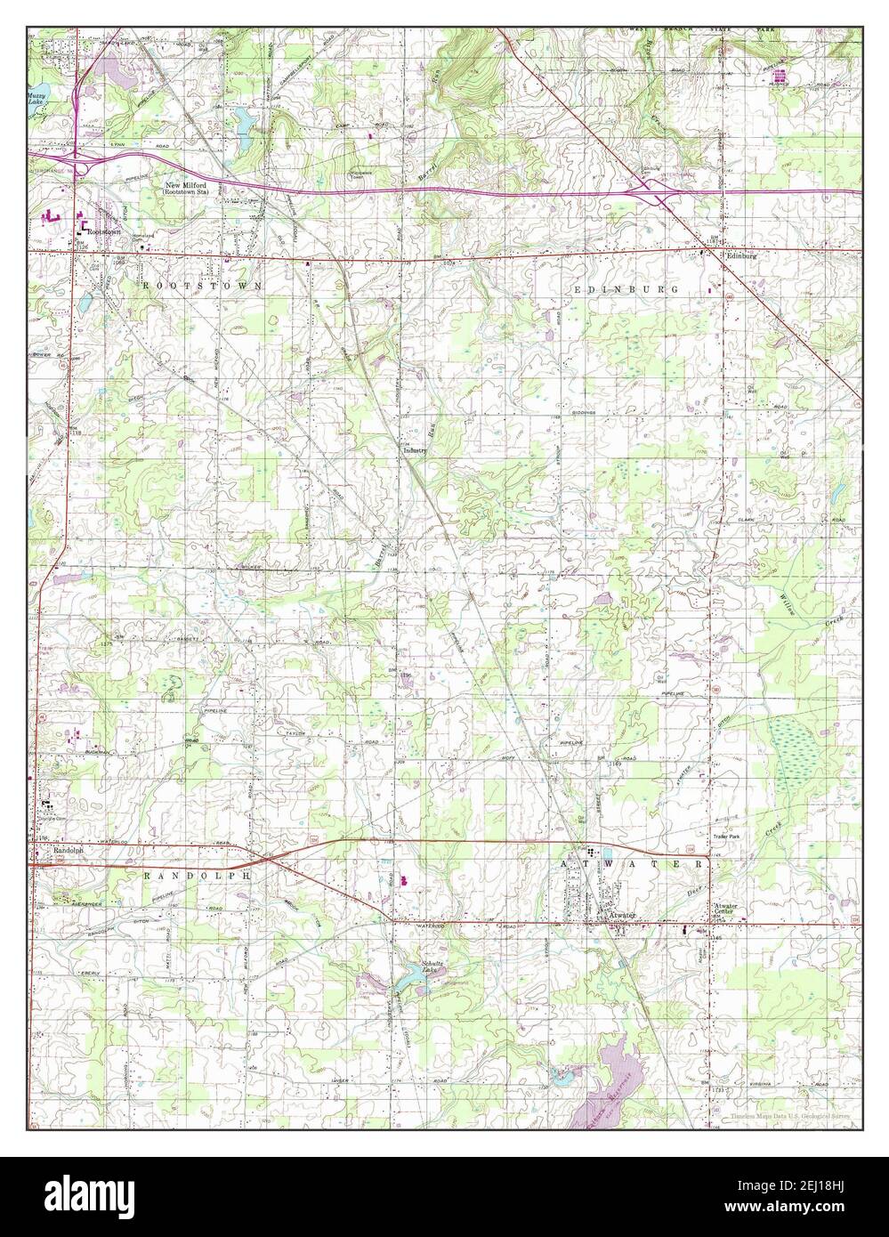 Atwater, Ohio, map 1994, 1:24000, United States of America by Timeless ...