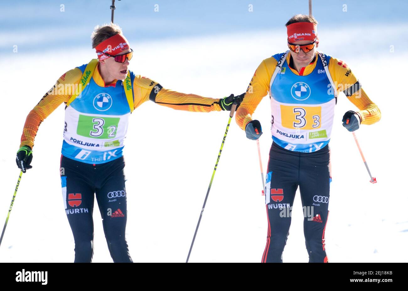 20 February 2021, Slovenia, Pokljuka: Biathlon: World Cup/World ...