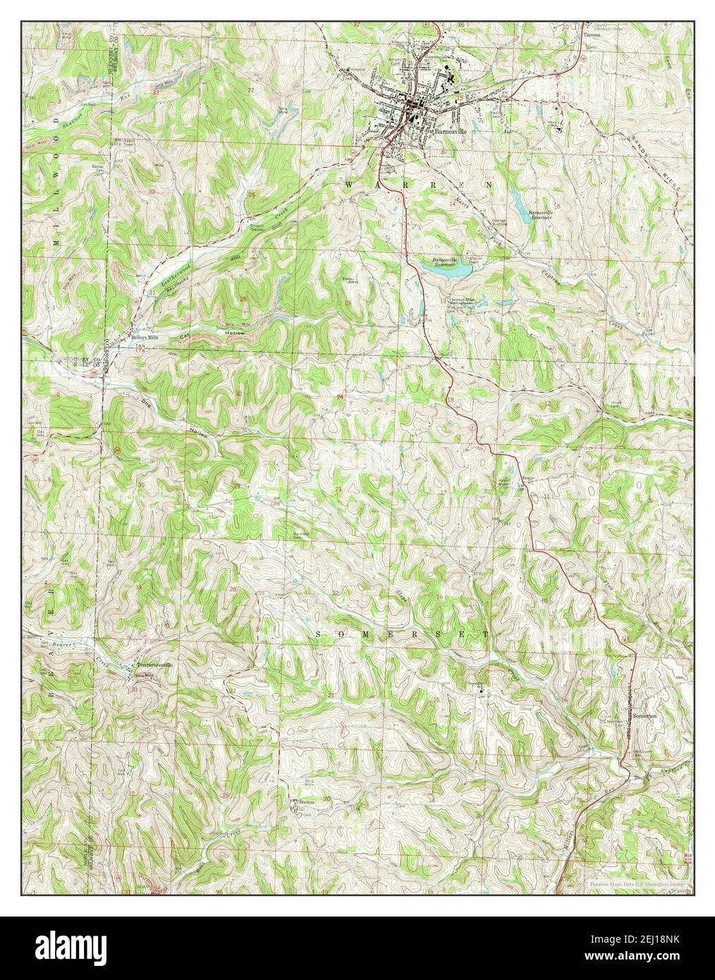 Map of barnesville Cut Out Stock Images & Pictures - Alamy