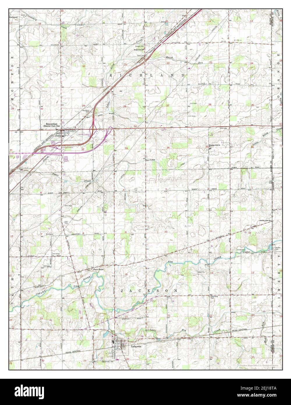 Map Of Beaverdam High Resolution Stock Photography and Images - Alamy
