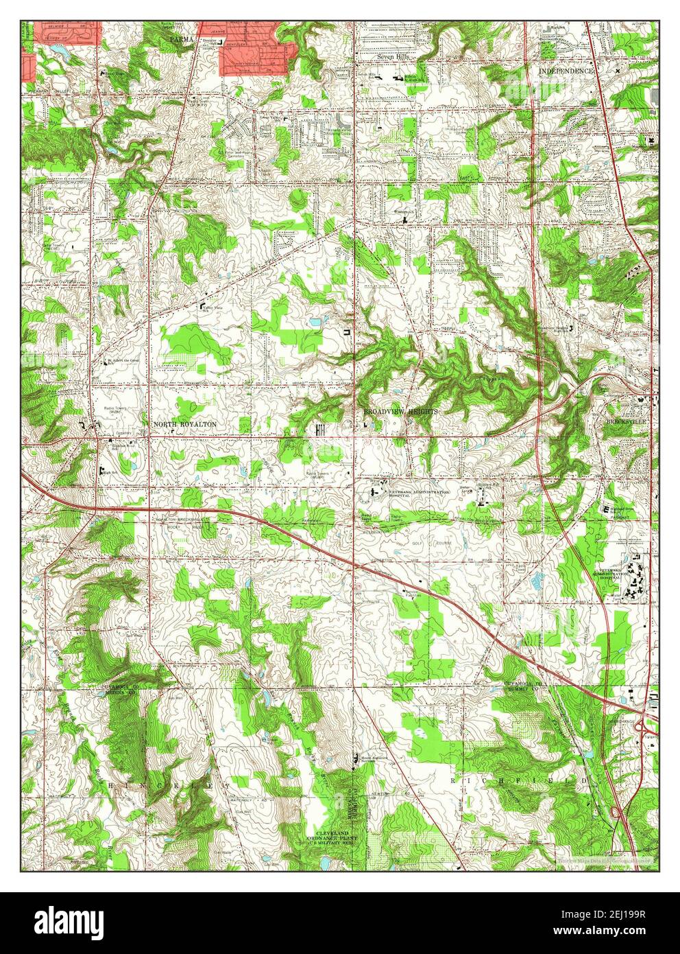 Map of broadview Cut Out Stock Images & Pictures - Alamy