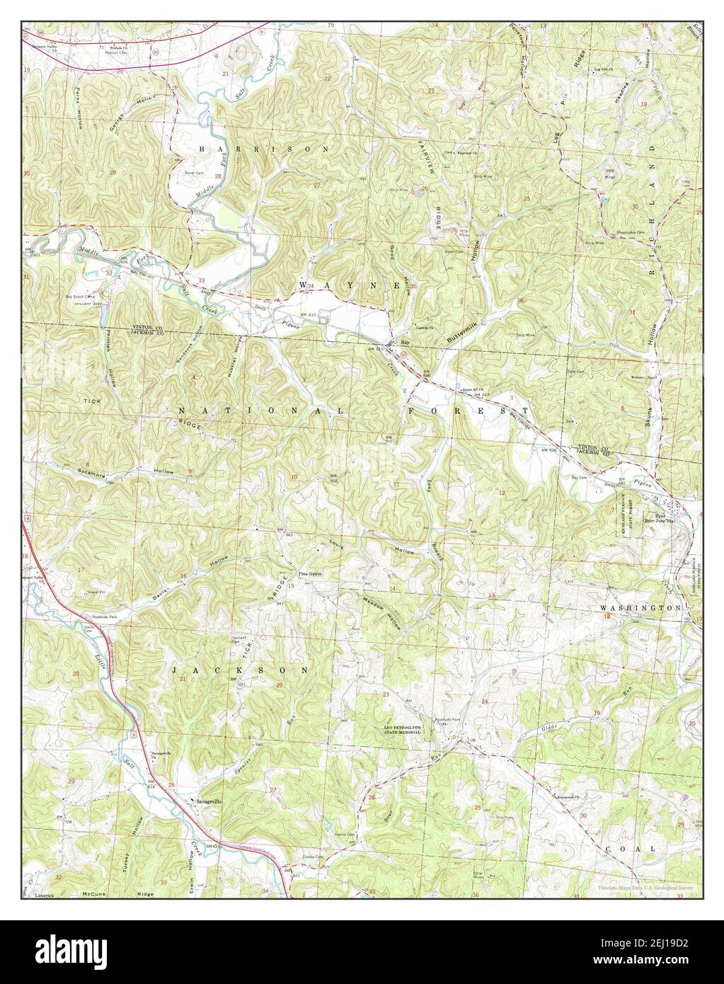 Byer, Ohio, map 1961, 1:24000, United States of America by Timeless ...