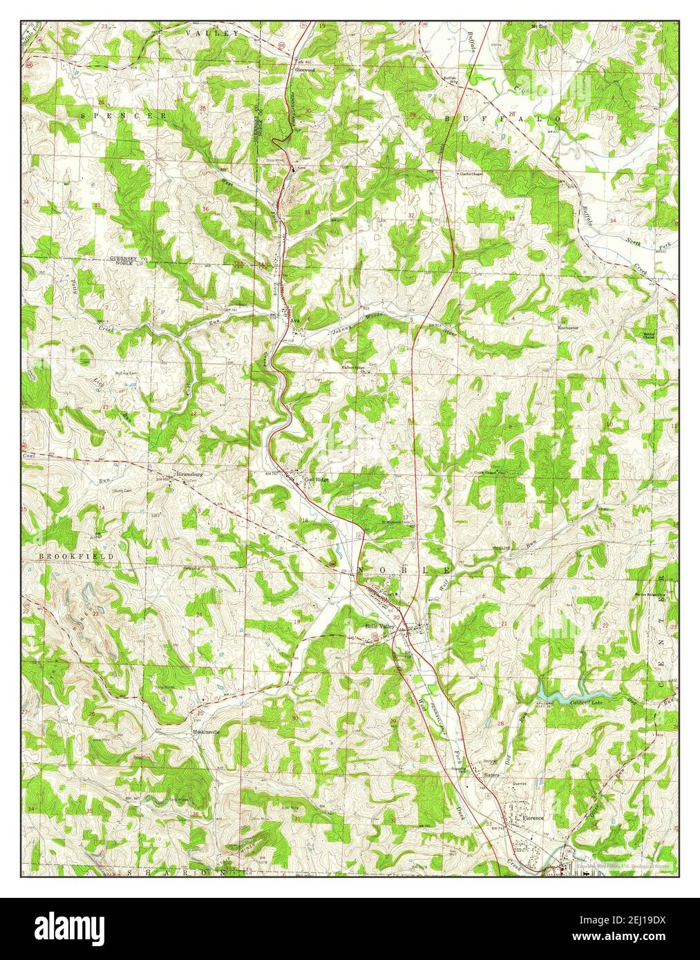 Caldwell ohio map hi-res stock photography and images - Alamy