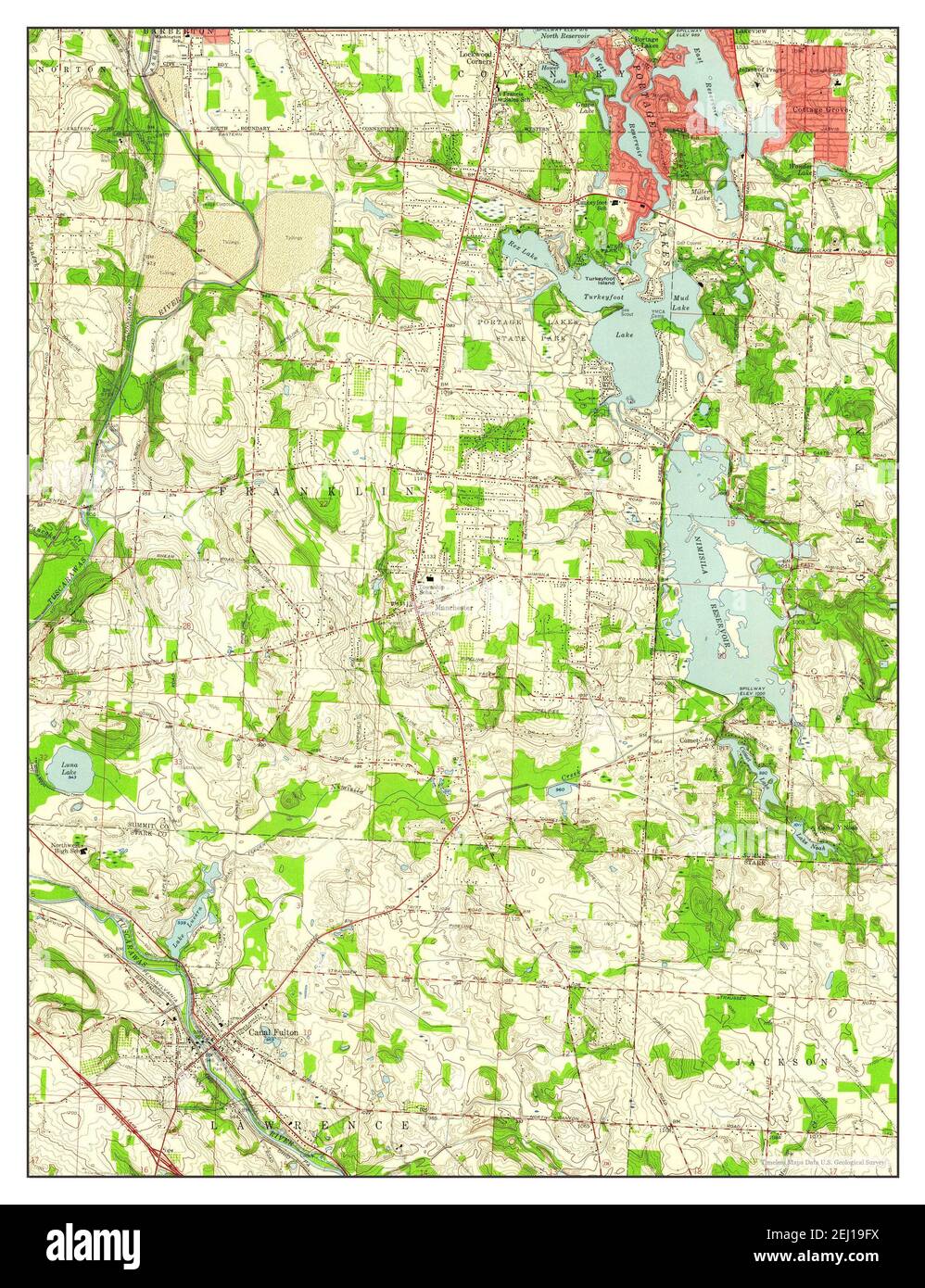 Canal fulton map Cut Out Stock Images & Pictures - Alamy