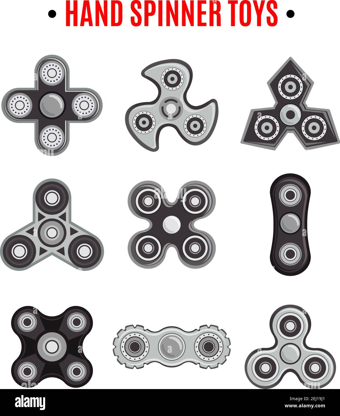 Children fidget spinner Stock Vector Images - Alamy