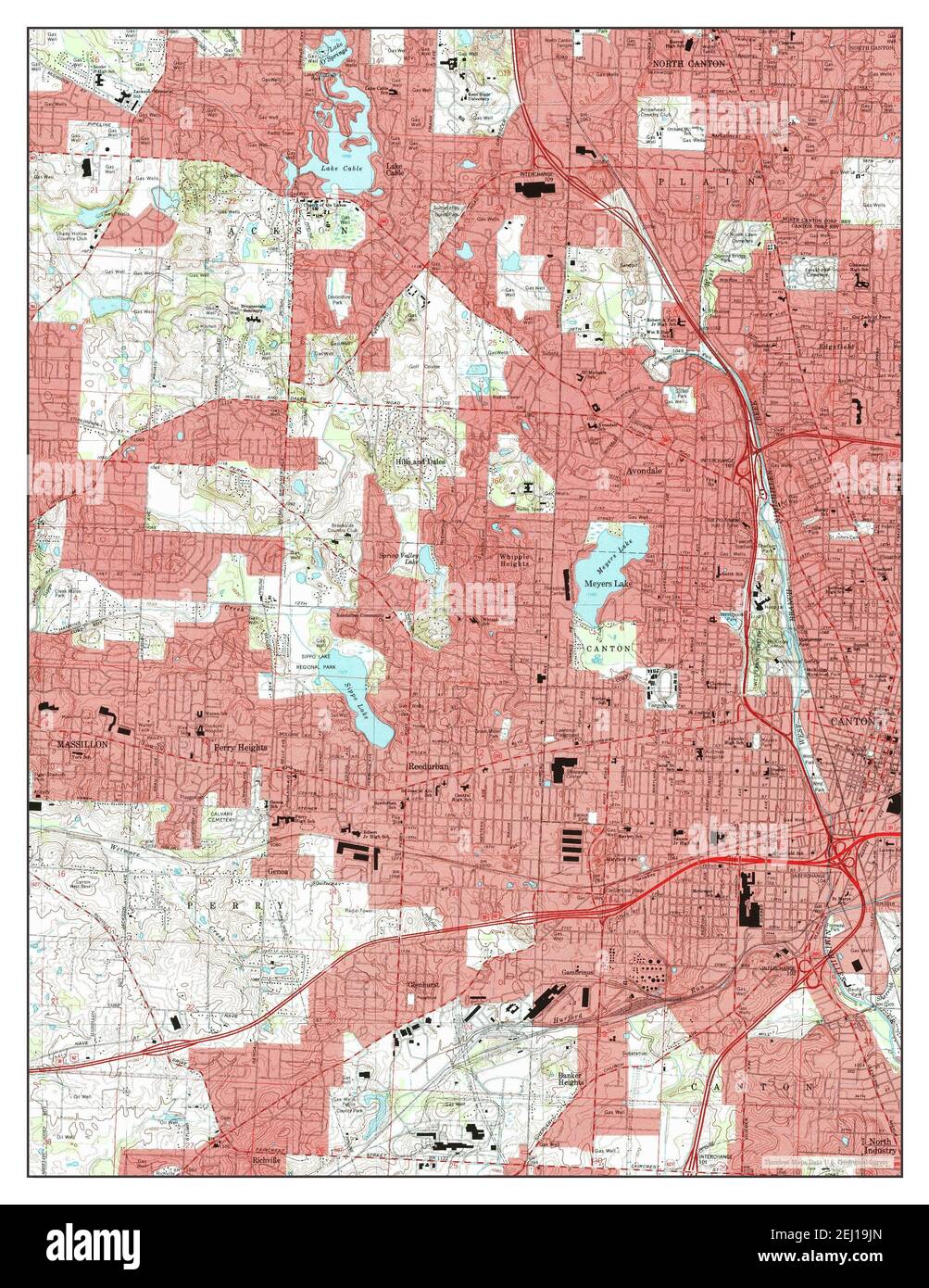 Canton West, Ohio, map 1994, 1:24000, United States of America by ...