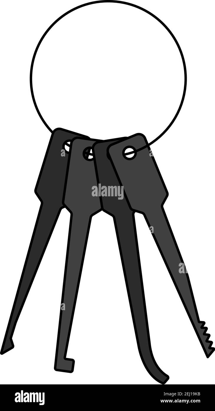 Lockpick Icon. Editable Outline With Color Fill Design. Vector ...