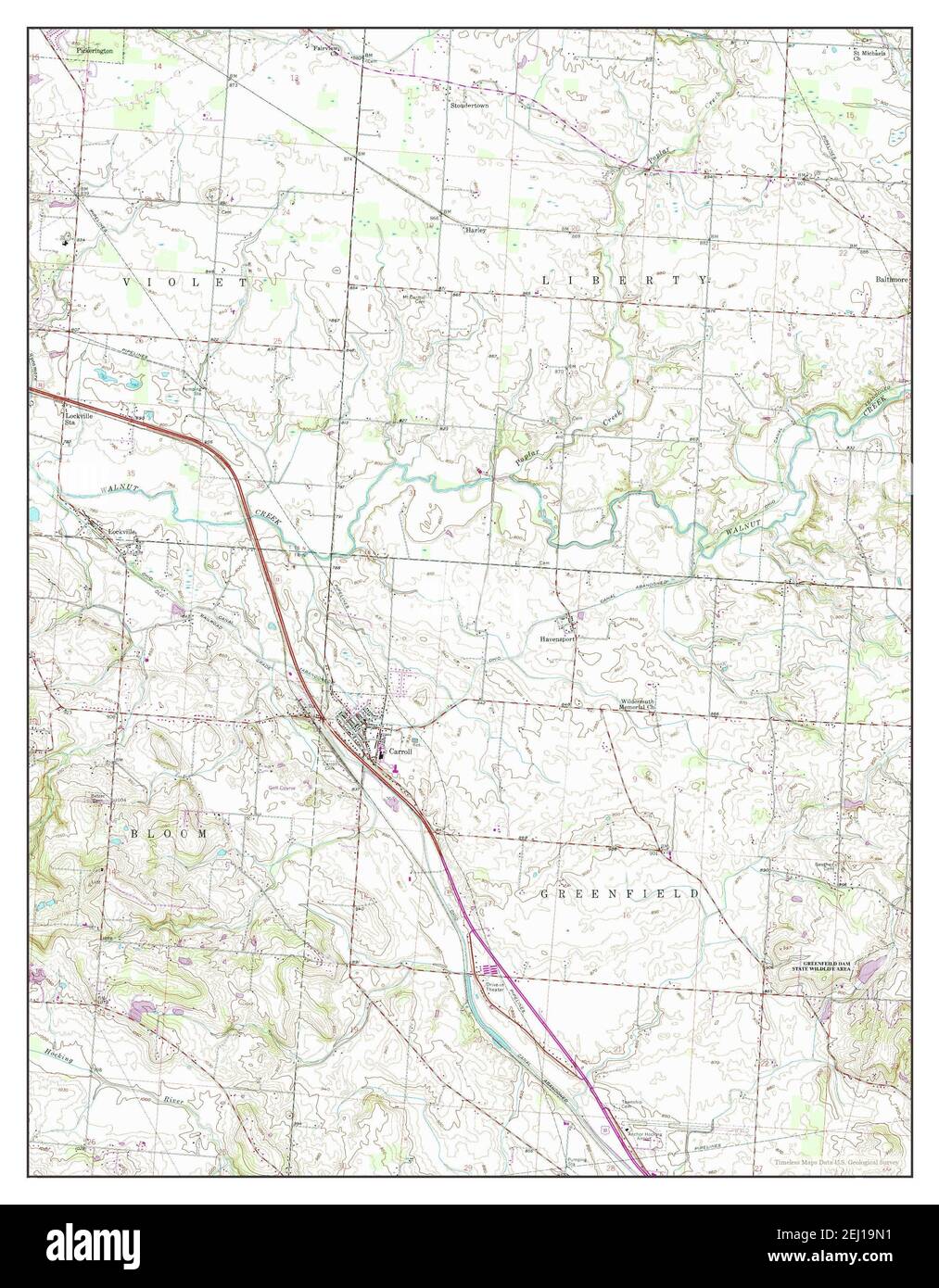 Map of carroll hi-res stock photography and images - Alamy