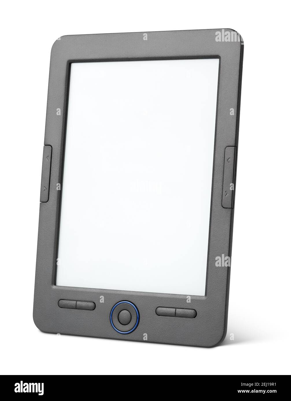 Portable e-book reader isolated on white background with clipping path ...