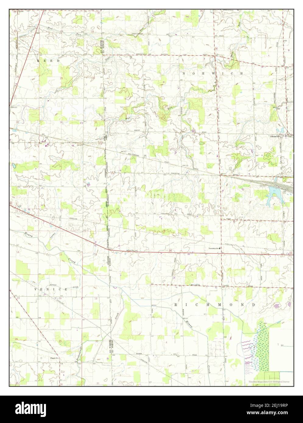Centerton, Ohio, map 1960, 1:24000, United States of America by ...
