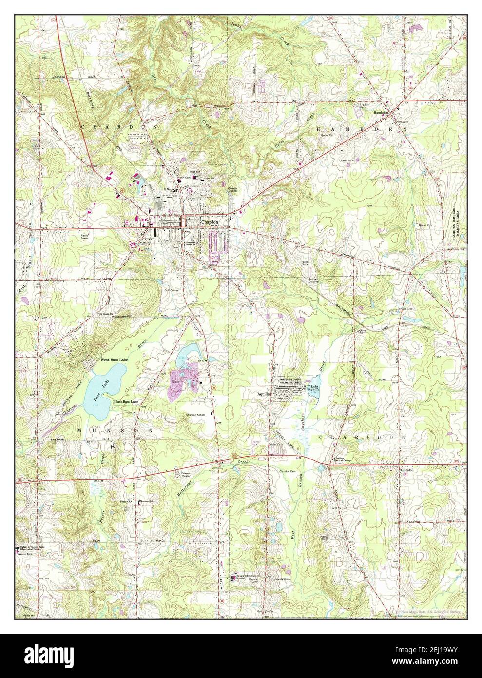 Chardon, Ohio, map 1966, 1:24000, United States of America by Timeless ...