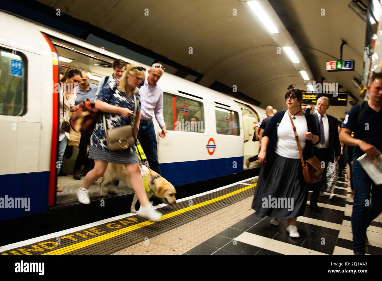 Underground train travellers hi-res stock photography and images - Alamy