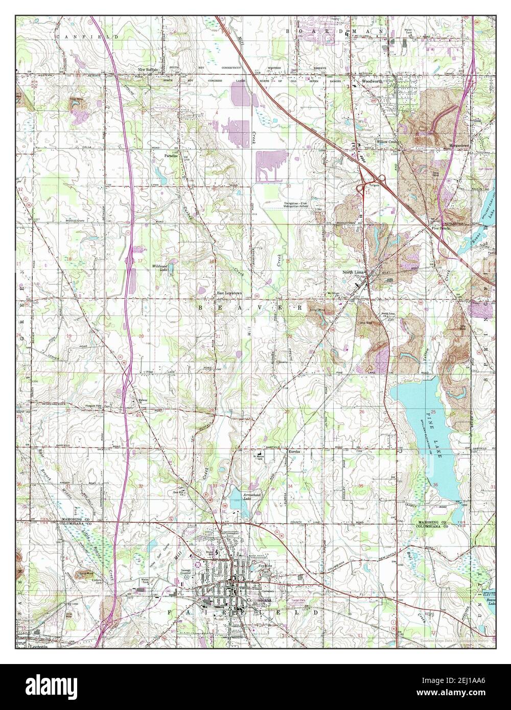 Map of columbiana hi-res stock photography and images - Alamy
