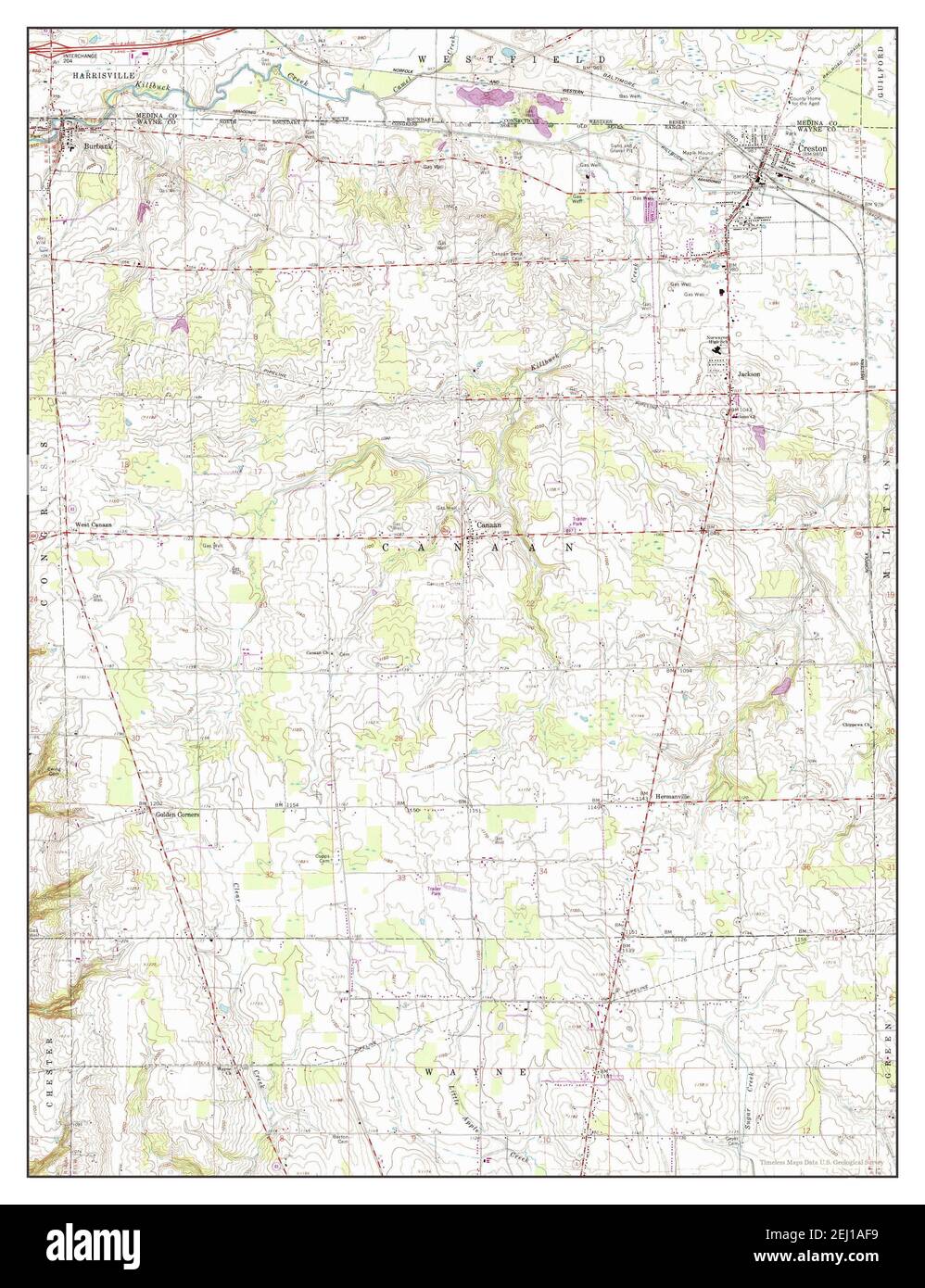 Map of creston hi-res stock photography and images - Alamy