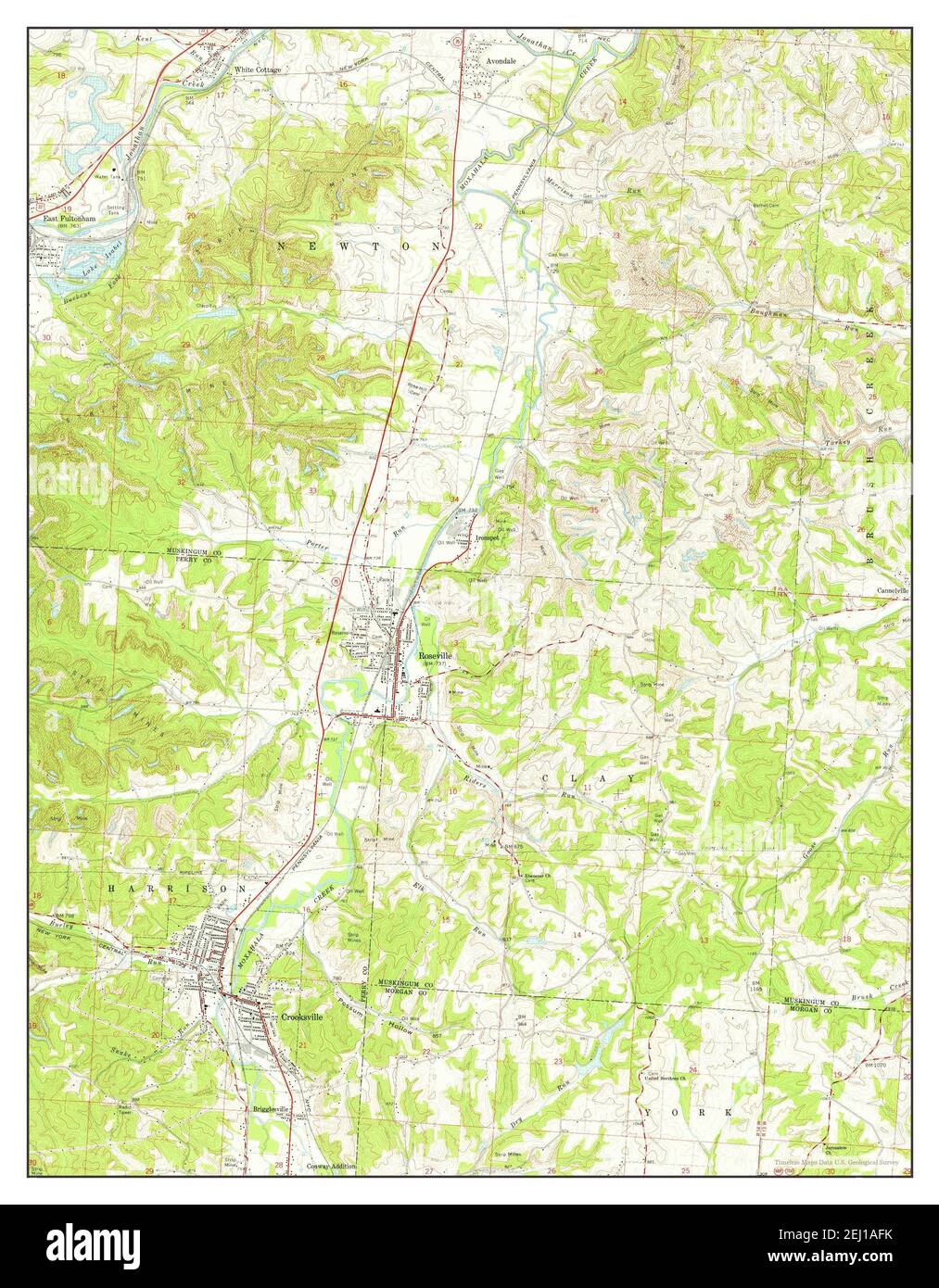 Crooksville, Ohio, map 1961, 1:24000, United States of America by ...