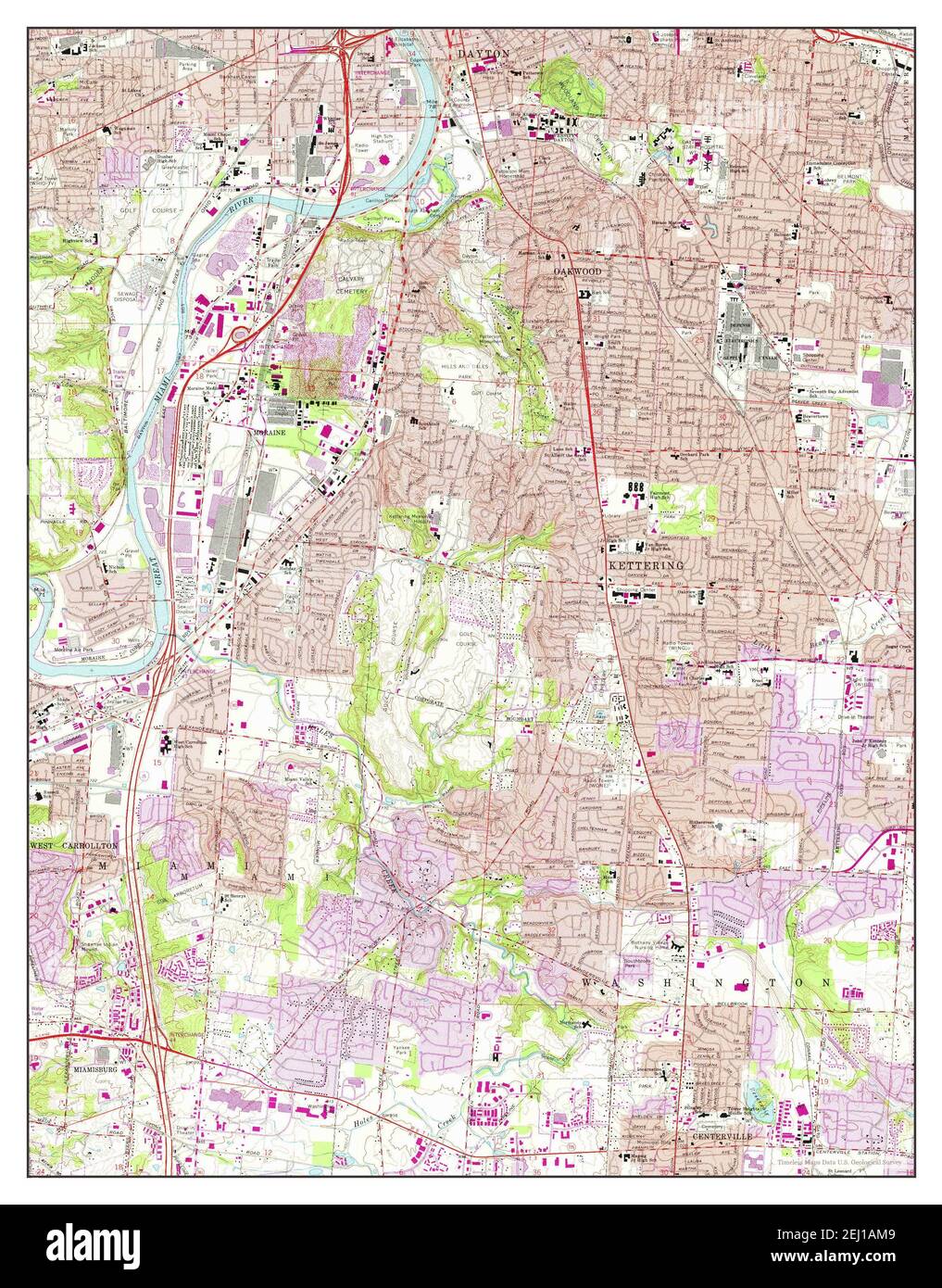 Dayton South, Ohio, map 1966, 1:24000, United States of America by ...