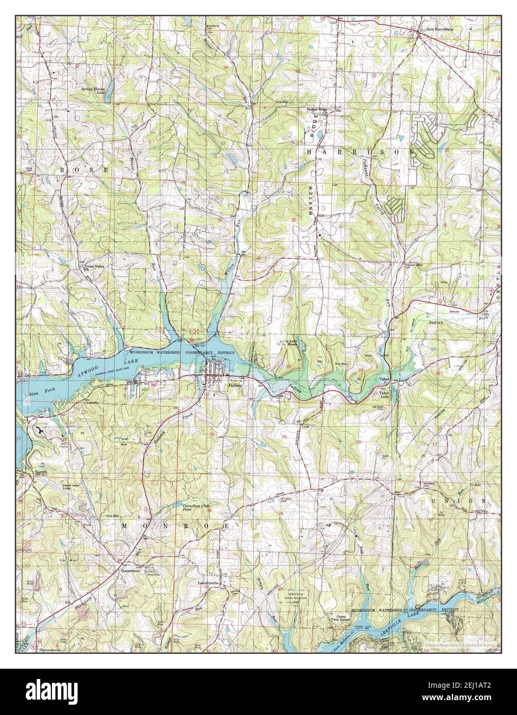Dellroy, Ohio, map 1994, 1:24000, United States of America by Timeless ...