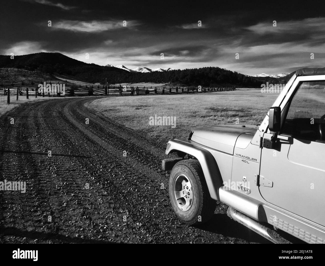 Wrangler at Tercio Stock Photo - Alamy