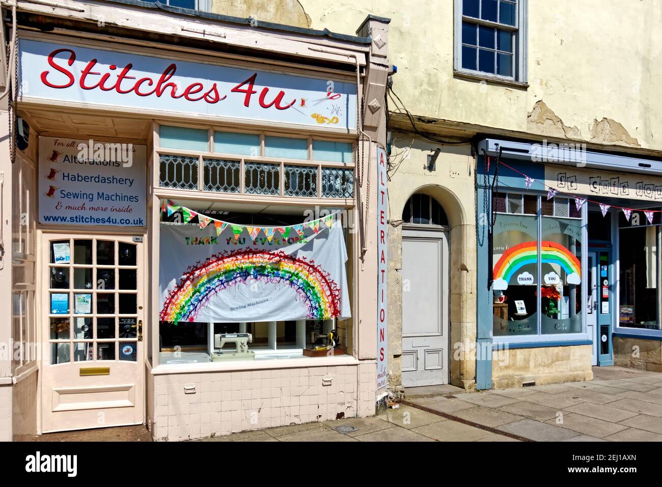 Rainbow of hope in a shop window hi-res stock photography and images ...