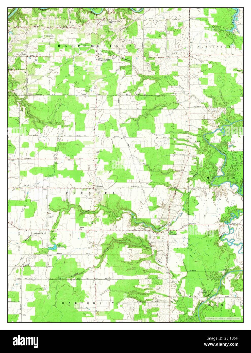 East Trumbull, Ohio, map 1959, 1:24000, United States of America by ...