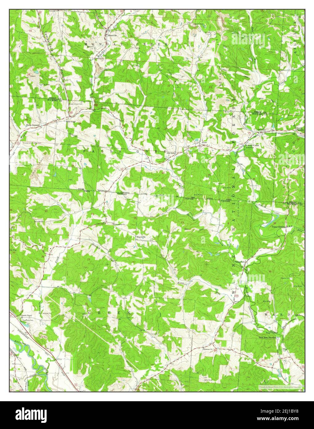 Gore, Ohio, map 1961, 1:24000, United States of America by Timeless ...