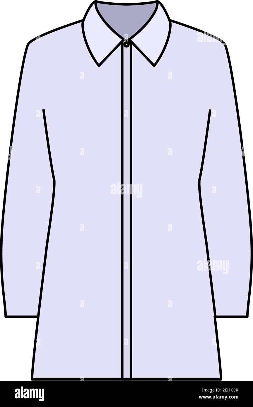 Business Blouse Icon. Editable Outline With Color Fill Design. Vector ...