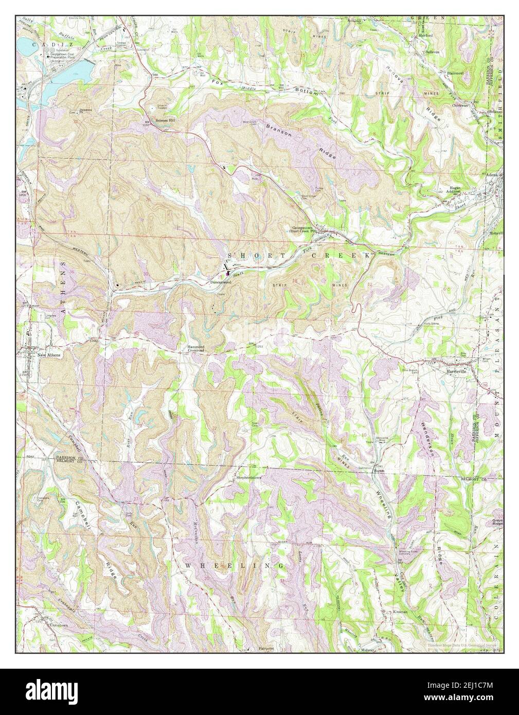 Harrisville, Ohio, map 1960, 1:24000, United States of America by ...