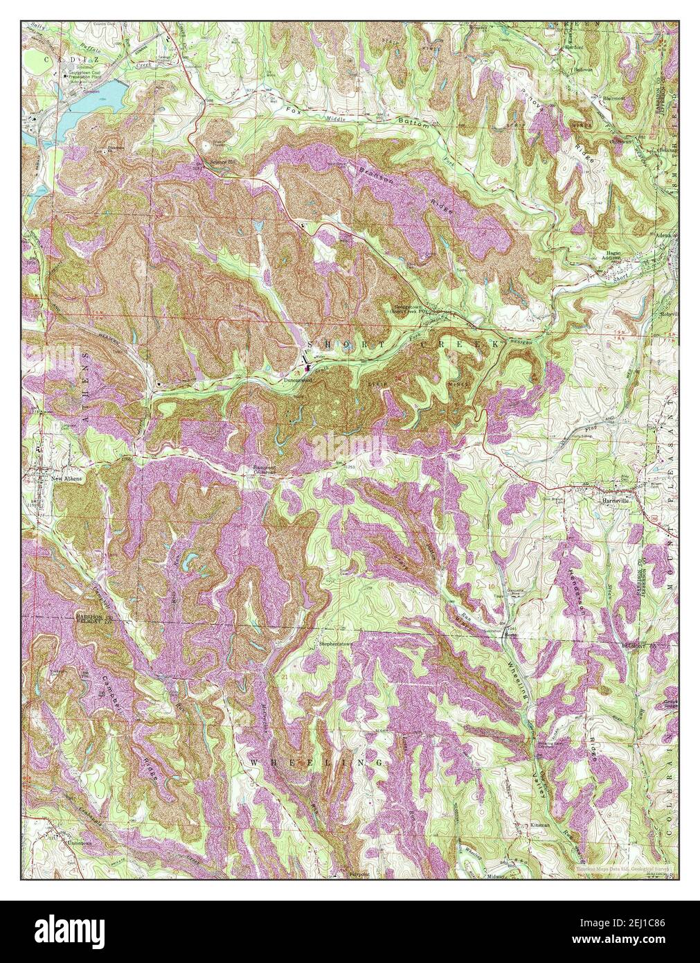 Map of harrisville hi-res stock photography and images - Alamy