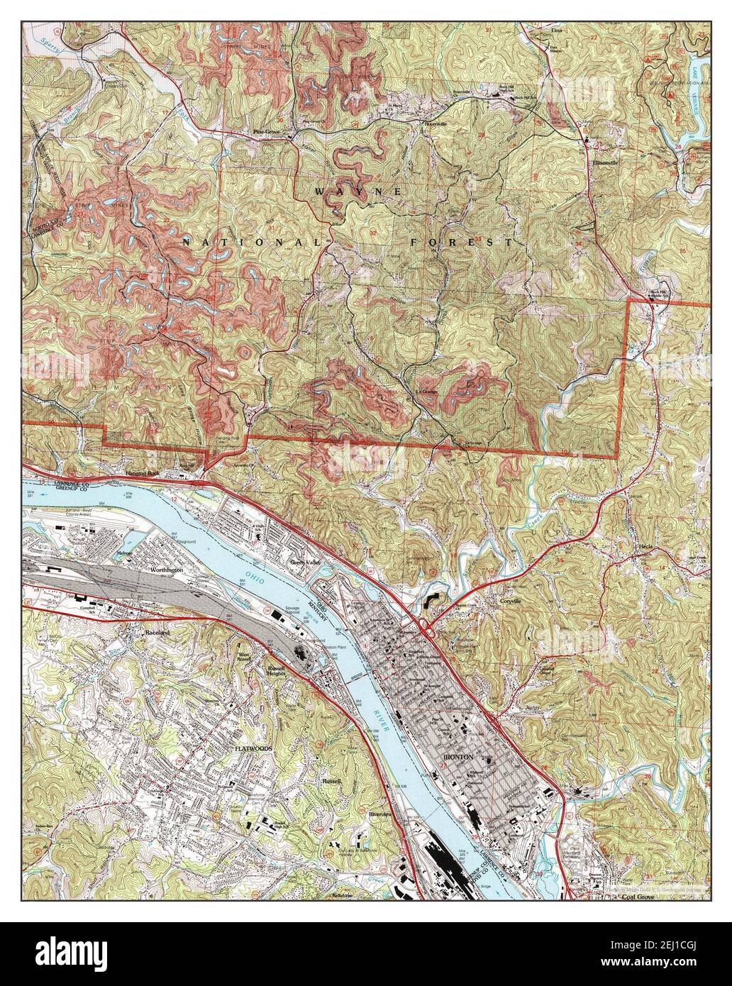 Ironton, Ohio, map 2002, 1:24000, United States of America by Timeless ...